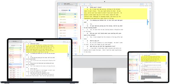 TranscriptPad - Legal Transcript Review Software